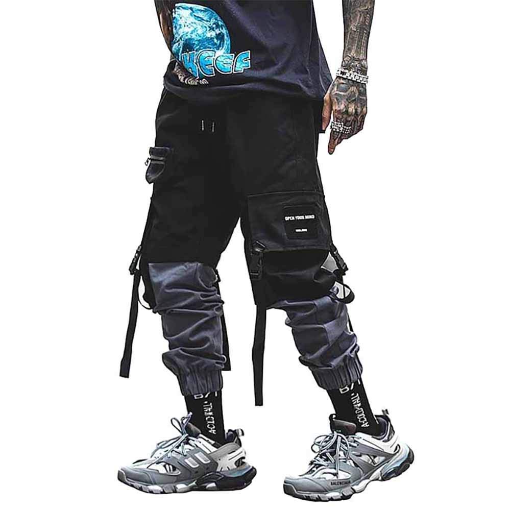 MFCT Streetwear Techwear Pants for Men (US, Alpha, XX-Large, Regular, Regular) Black