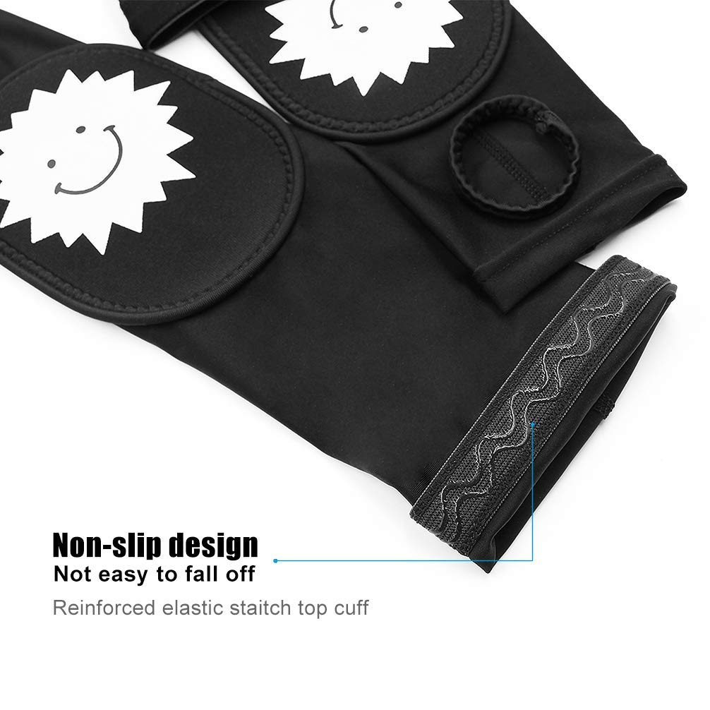 Luwint Kid Volleyball Arm Sleeves - Long Passing Forearm Sleeves for Teen Youth with Protection Pad and Thumbhole, 1 Pair (S)