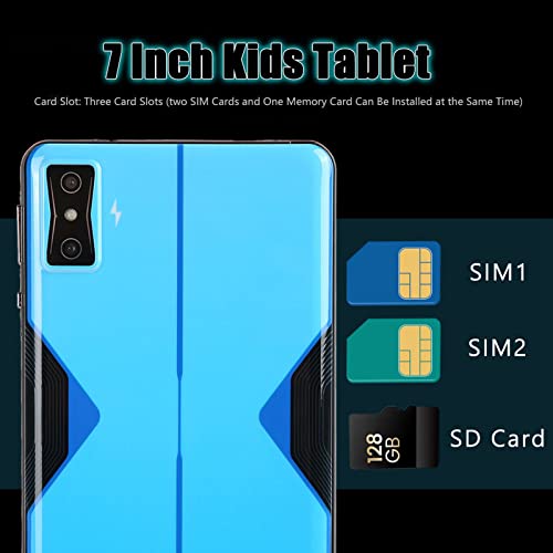 Yoidesu 7 Inch Tablet, Kids Tablet 2G RAM 32G ROM 5G WiFi Dual Band, Calling Tablet PC for 10 100‑240V (US Plug)