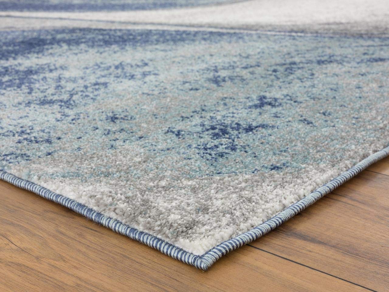 LUXE WEAVERS Tower Hill Abstract Blue 5x7 Area Rug