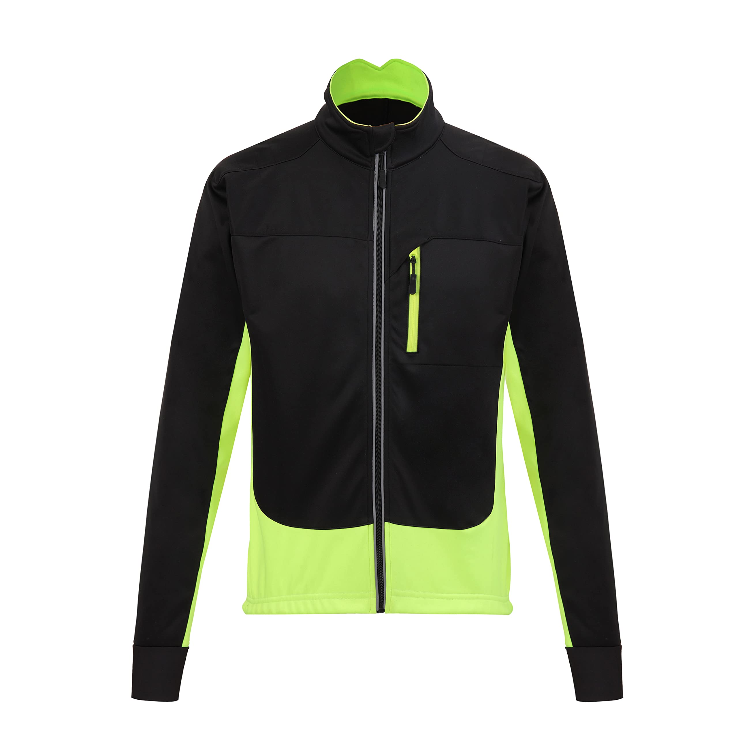 Men's Thermal Cycling Jacket Long Sleeve Snow Water Reflective Windproof Firewall Winter Biking Jacket