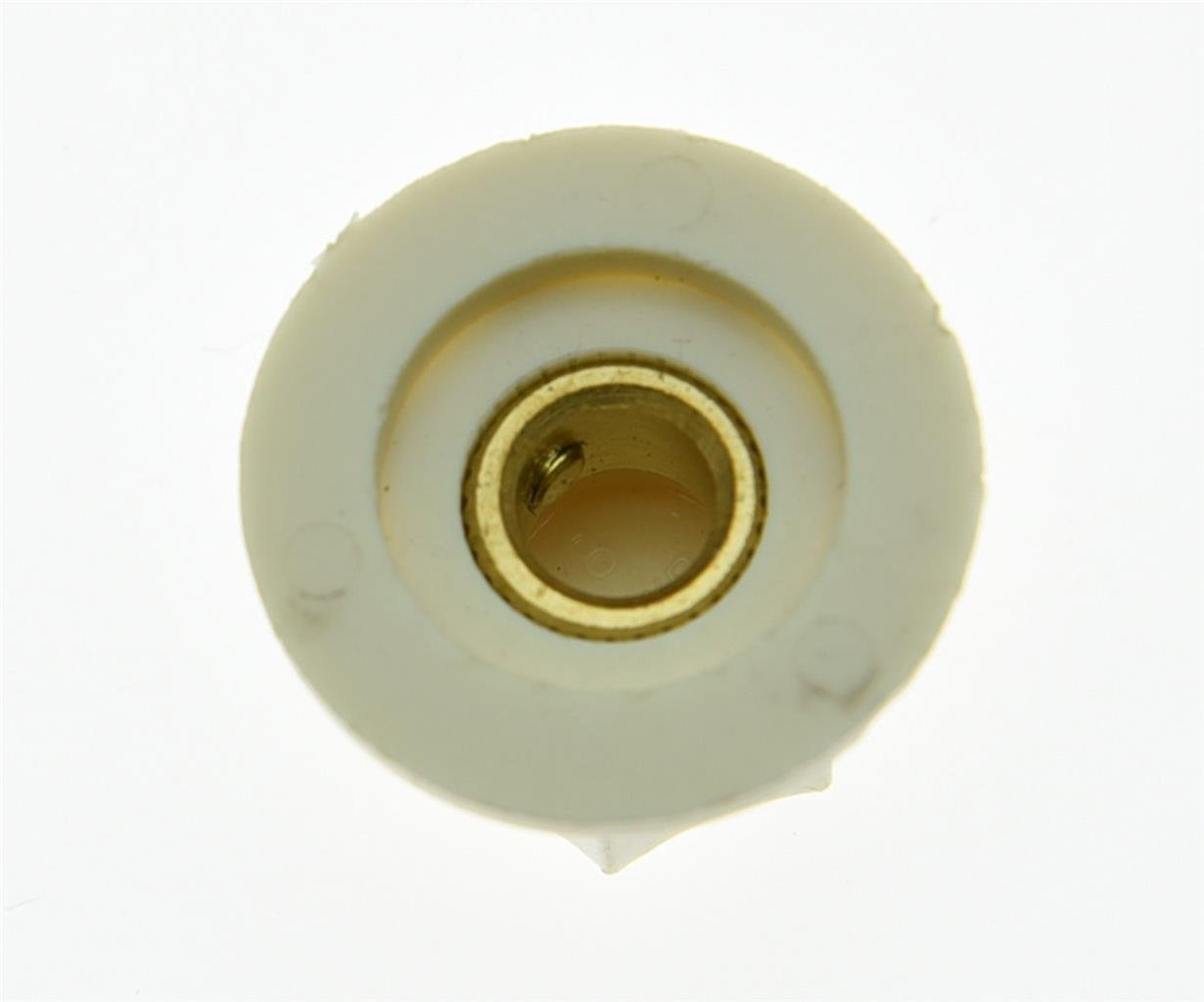 KIAISH Set of 3 Aged White Brass Insert USA Spec 1/4" Large and Small Knobs Bass Knobs for Jazz J Bass
