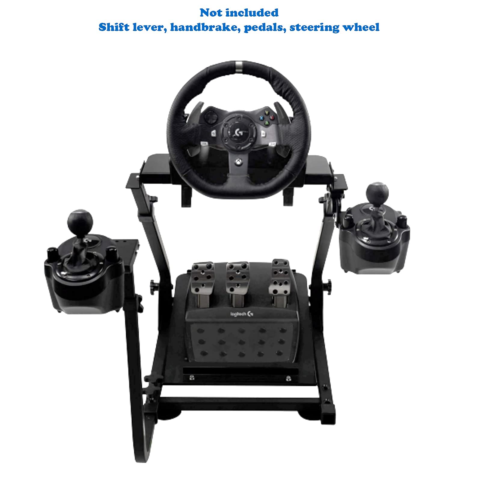 Marada Racing Wheel Stand Adjustable Fit for Logitech G29 G920 G923 Thrustmaster T80 T300 RS GT PXN Foldable Steering Wheel Pedal Shift Not Include