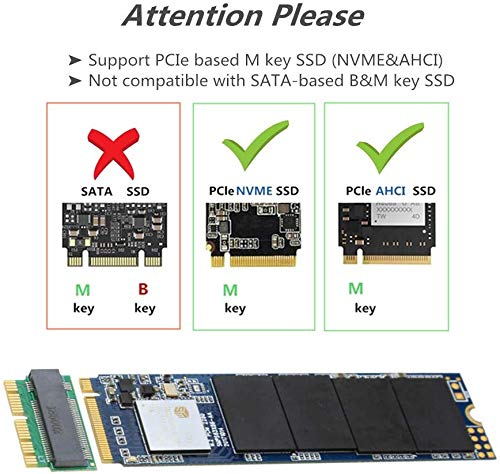 LWS M.2 NVME SSD Convert for MacBook Air Pro Retina Mid 2013 2014 2015 2016 2017, NVME/AHCI SSD Upgraded Kit for A1465 A1466 A1398 A1502.(Two PCS)