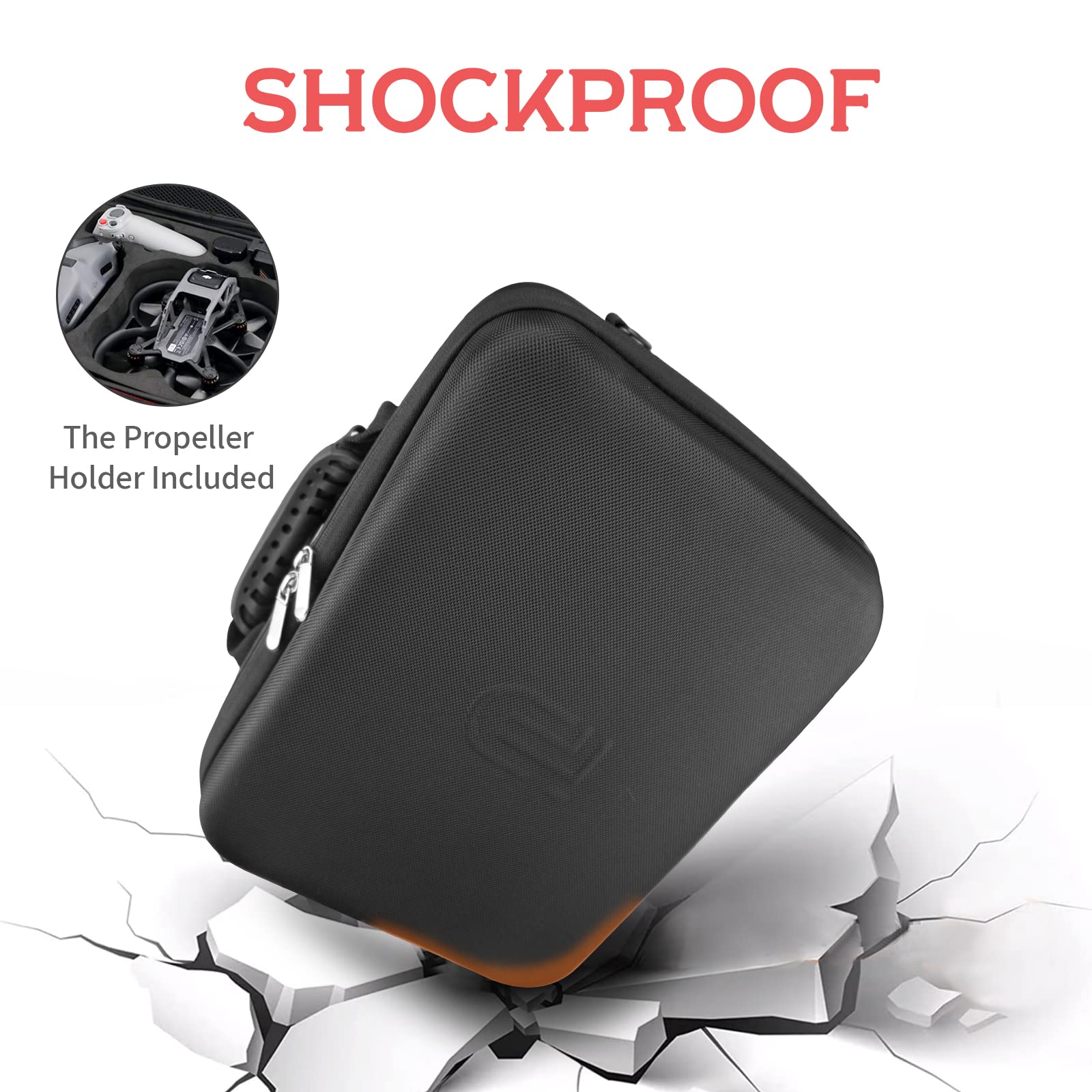 SKYWARDTEL Carrying Case for DJI Avata Portable Waterproof Travel Bag Compatible with Goggles, Batteries, Data Cable and more Drone Accessories with Shoulder Strap