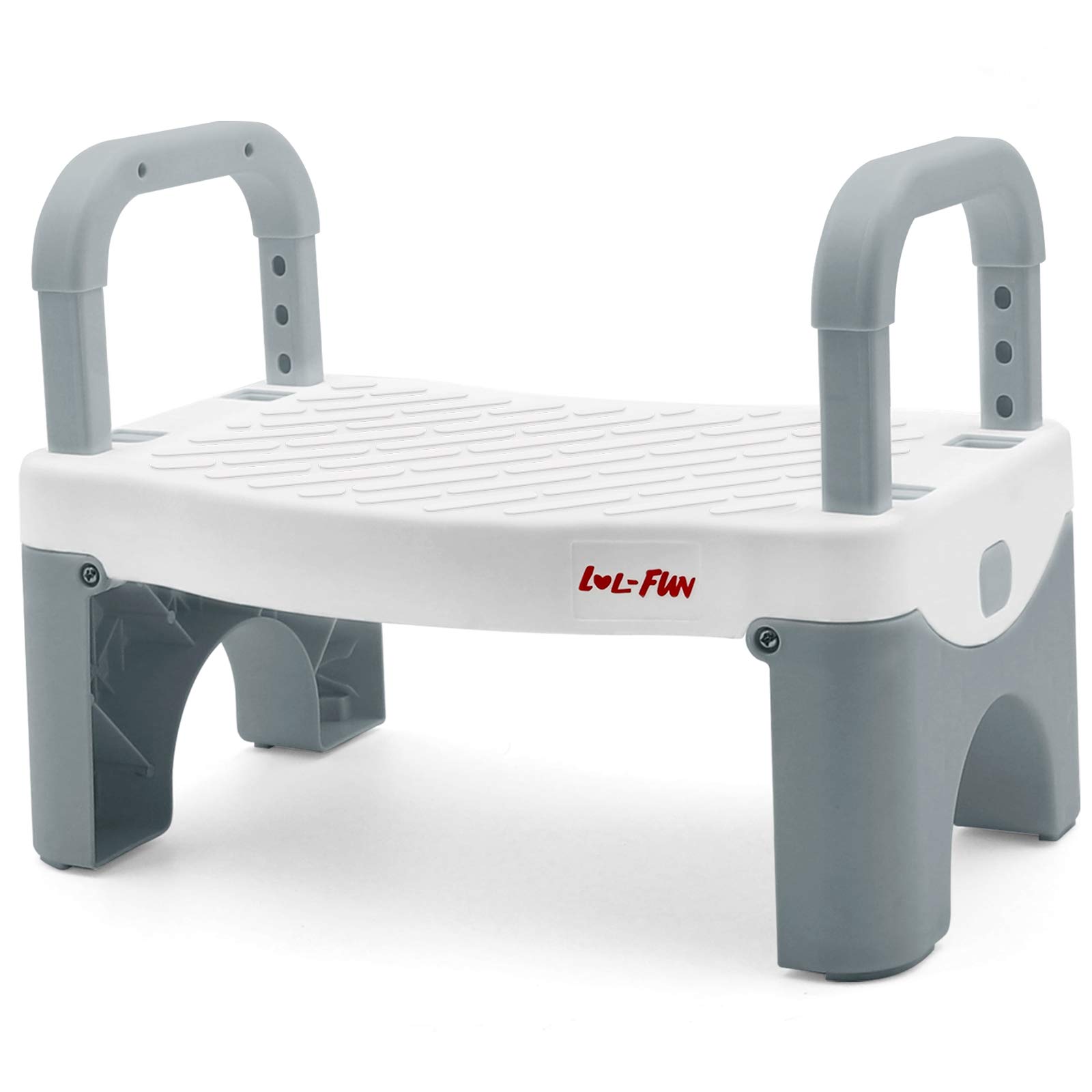LOL-FUN Step Stool for Kids, Toddler Step Stool for Bathroom Sink, Child Step Stool for Potty Training Blue