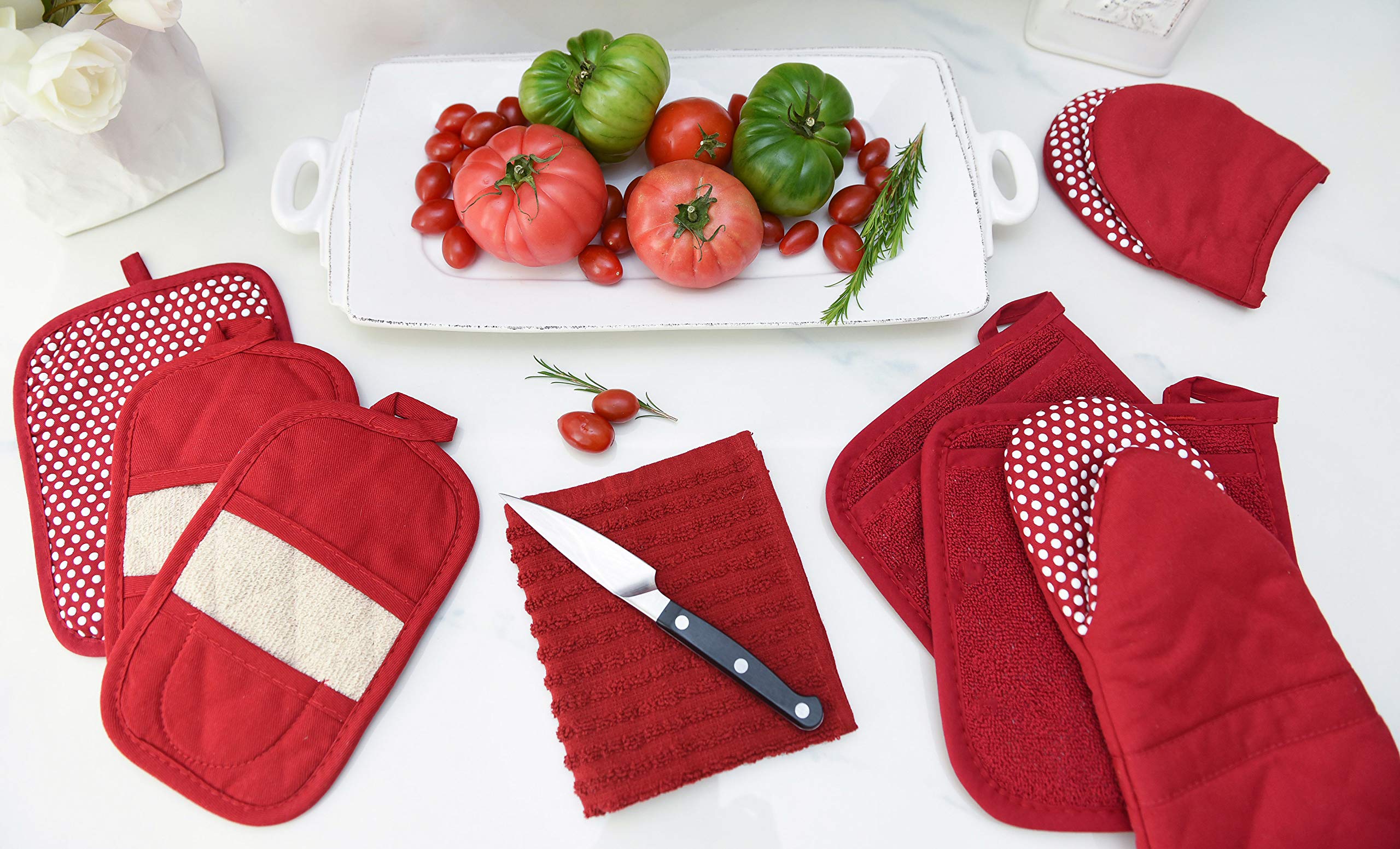 Ritz Royale Collection Pot Holder, Paprika, 4 Count