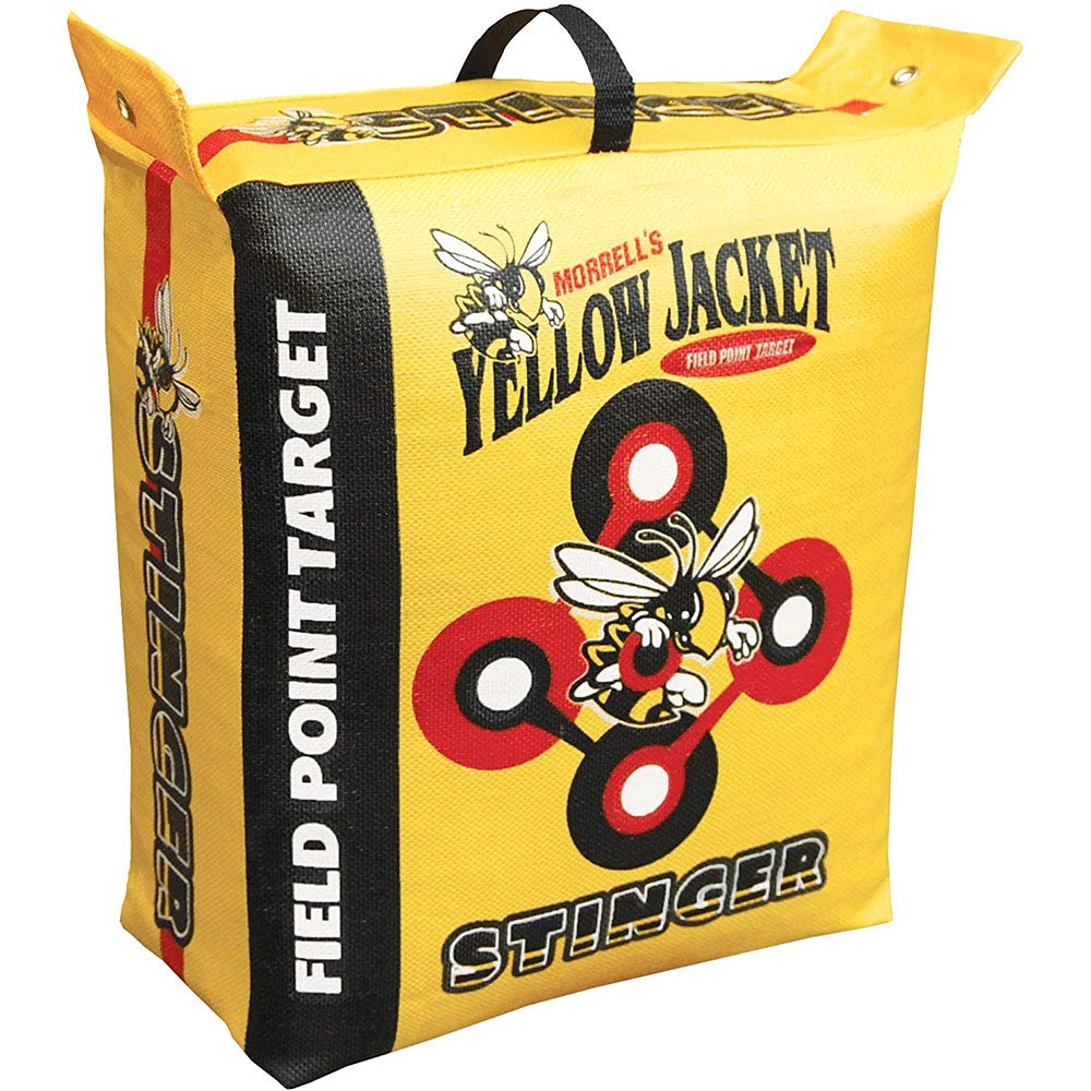 Morrell Yellow Jacket 19lb Portable Adult Field Archery Bag Target with HME Products Bowhunting Archery Range Practice Shooting 30in Bag Target Stand