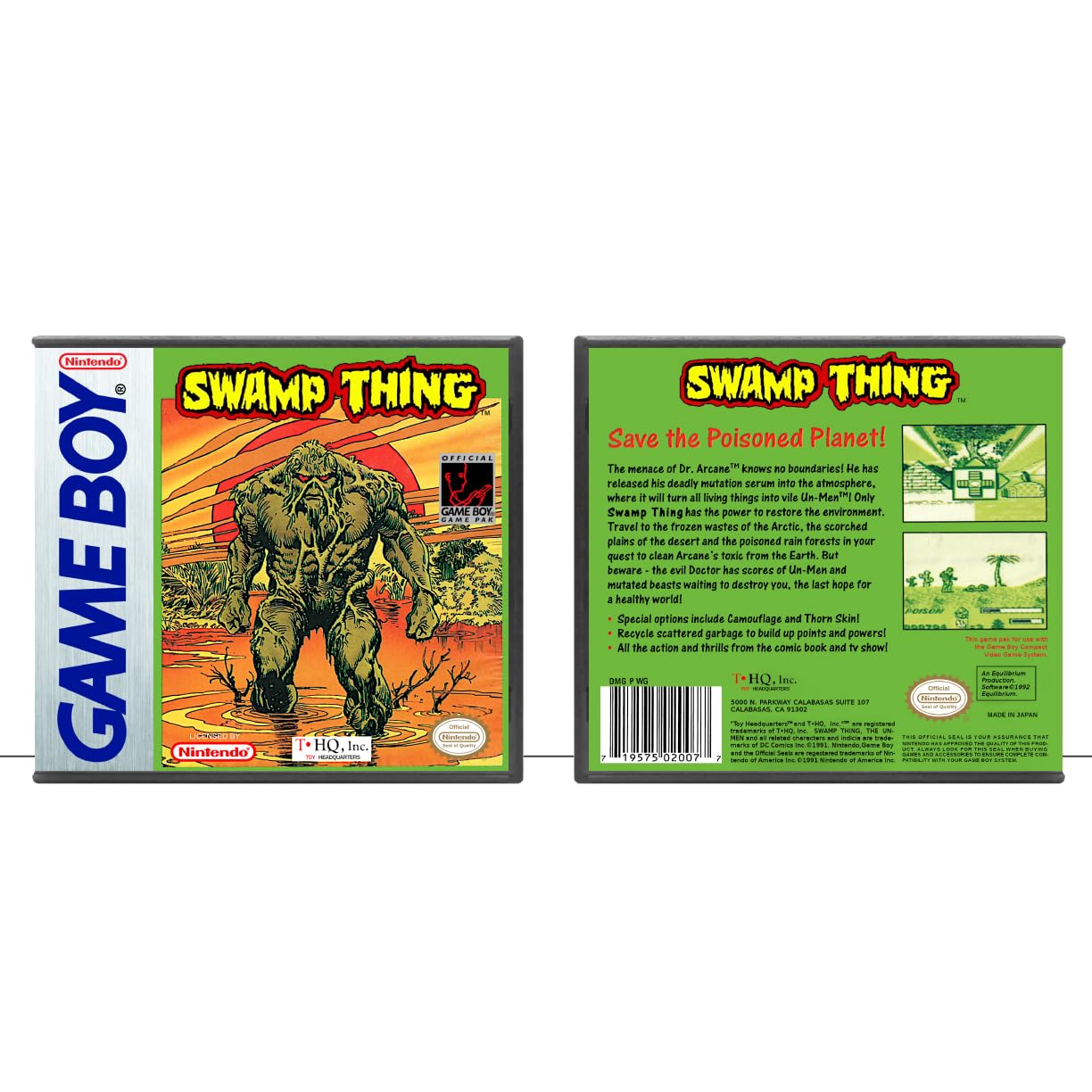 Swamp Thing | (GB) Game Boy - Game Case Only - No Game