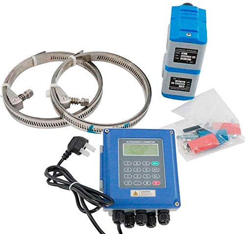 RaeSung Digital Portable Ultrasonic Flowmeters Flow Meter TUF-2000B+TM-1 DN50-700mm with TM-1 Medium Clamp-on Transducer