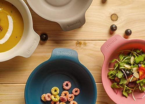 Nineware BPA-Free Cereal Bowl Set of 4 Unbreakable Lightweight for Soup, Rice, Yogurt Dishwasher & Microwave Safe