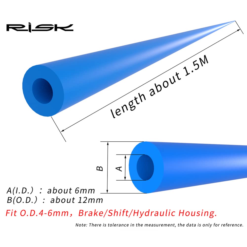 RNUQAW Risk Bike Internal Line Housing Damper Practical Cable Cover Soundproof Accessories for MTB Road Bicycle Shifting Cable