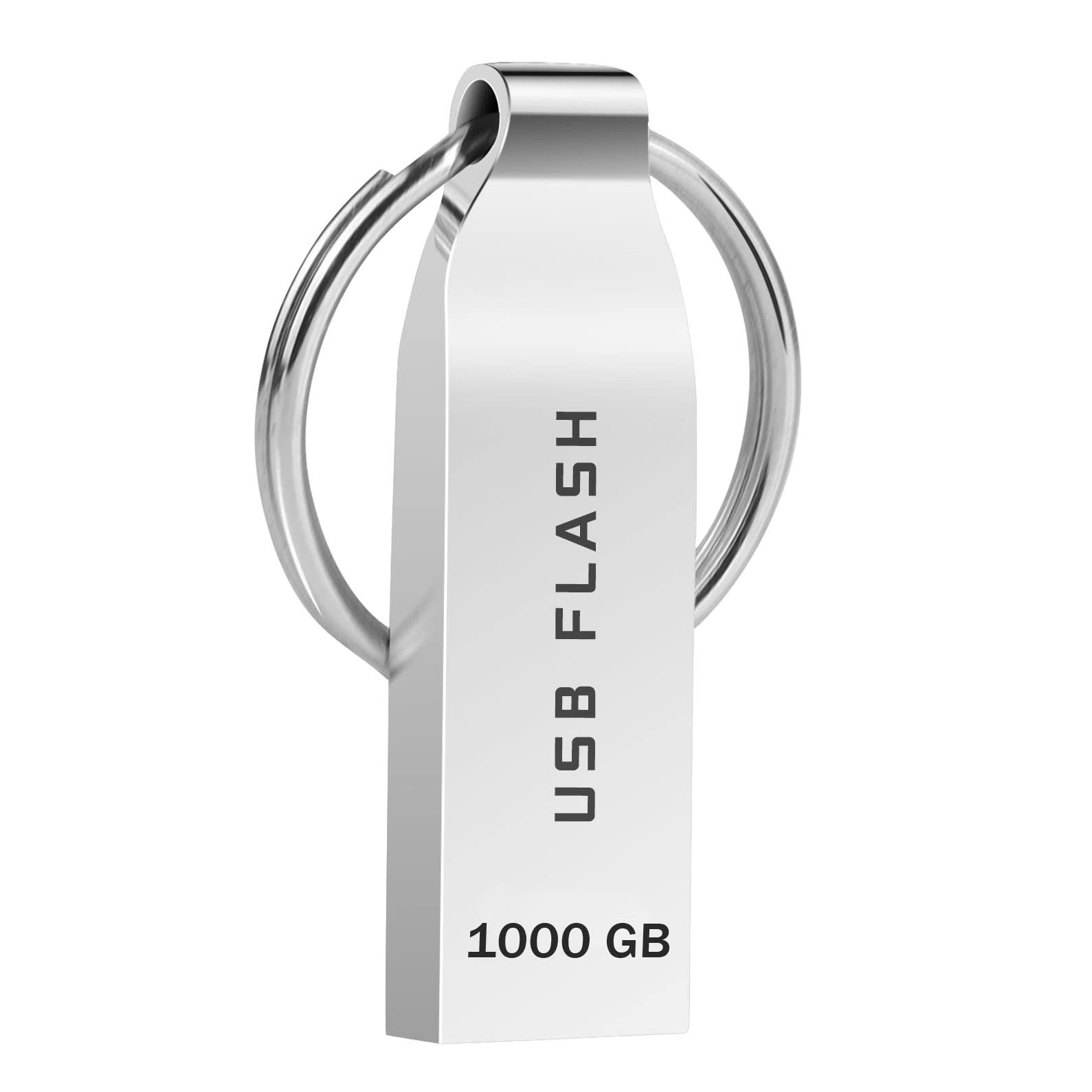 Umeway USB Flash Drive 1TB Memory Stick Metal Thumb Drive USB 3.0 Flash Drives Waterproof USB Drive with Keychain USB Stick Storage and Backup for PC/Laptop