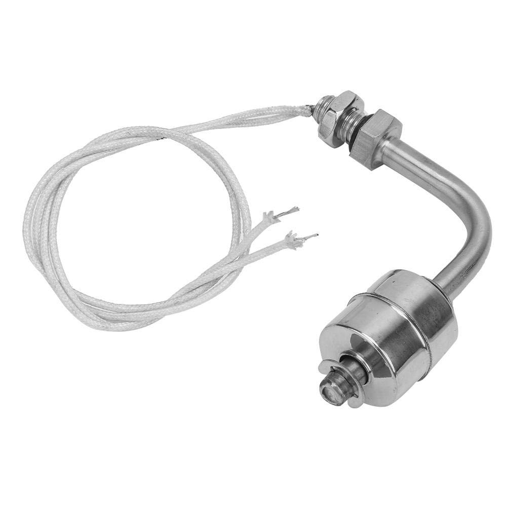 M10 Water Level Sensor, 75mm Stainless Steel Side Mount Horizontal Liquid Float Switch, AC/DC 220V 1A 145 PSI Right Angle Sensor Switch for Water Tower Aquariums Fish Tank Hydroponics Pool