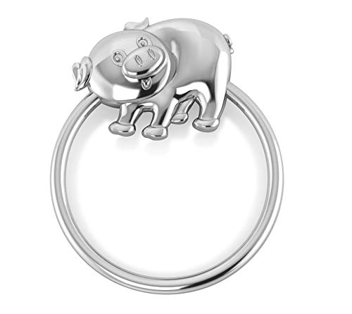 Krysaliis Baby Silver Plated Piggy Rattle