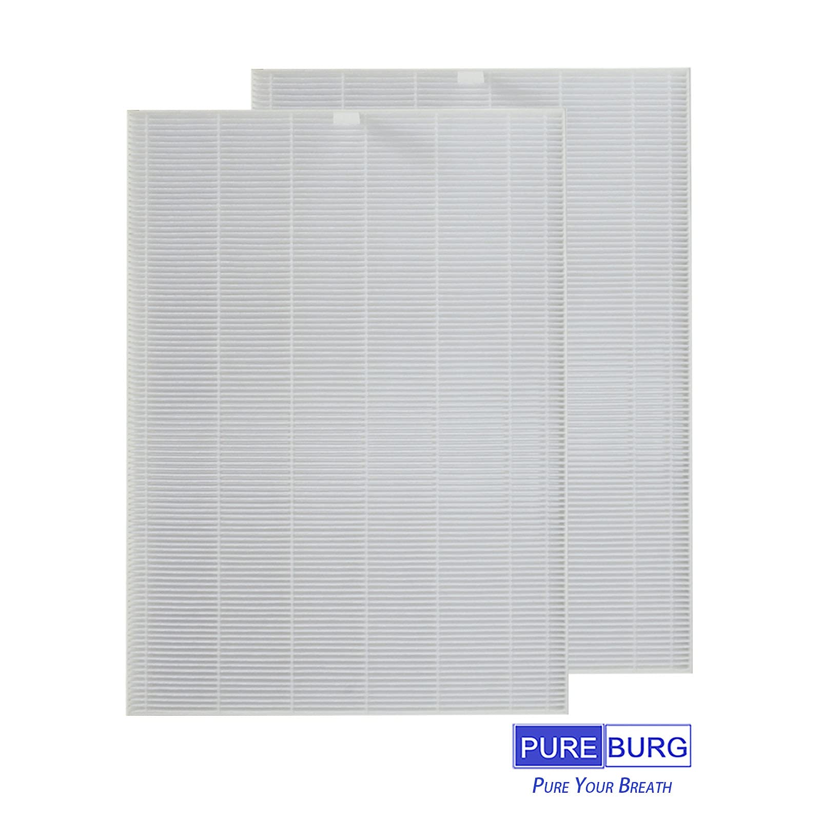 PUREBURG Replacement True HEPA Filter Pack Compatible with Winix XQ Tower Air Purifier,1712-0089-01-0101-02 FIlter X, 2 High-Efficiency True HEPA Filters + 2 Deodorization Filters