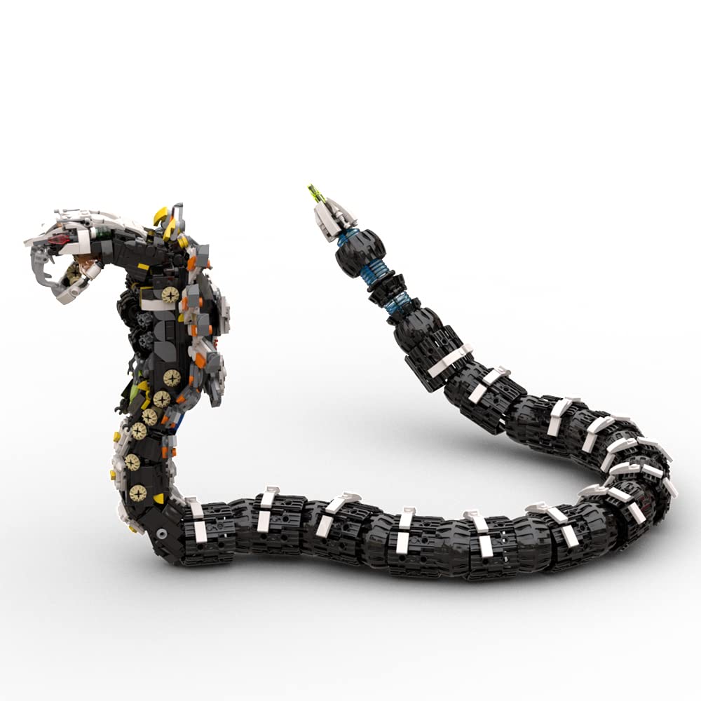 Slitherfang Monster Zero Game Figure Building Model Toy,Serpentine -Like Snake Beast Machine Building Set,Awesome Thunder Collcetible Model for Build and Display (1431 Pieces)