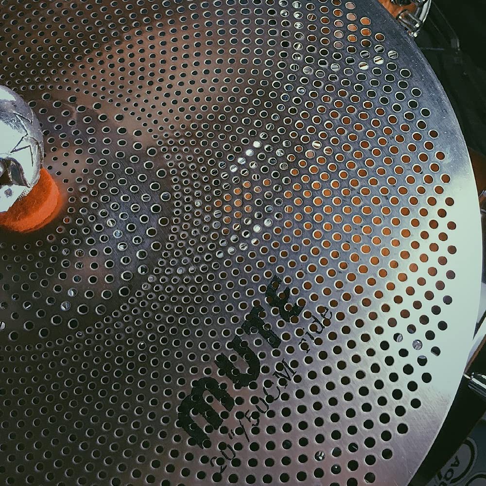 Mosico Low Volume Crash Cymbal Mute Cymbal Silver Drum Cymbal for Drummer Practice (18"Crash)