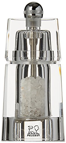 Peugeot 940211/SME Chaumont Acrylic Salt Mill, 11cm/4-1/2-Inch, Clear