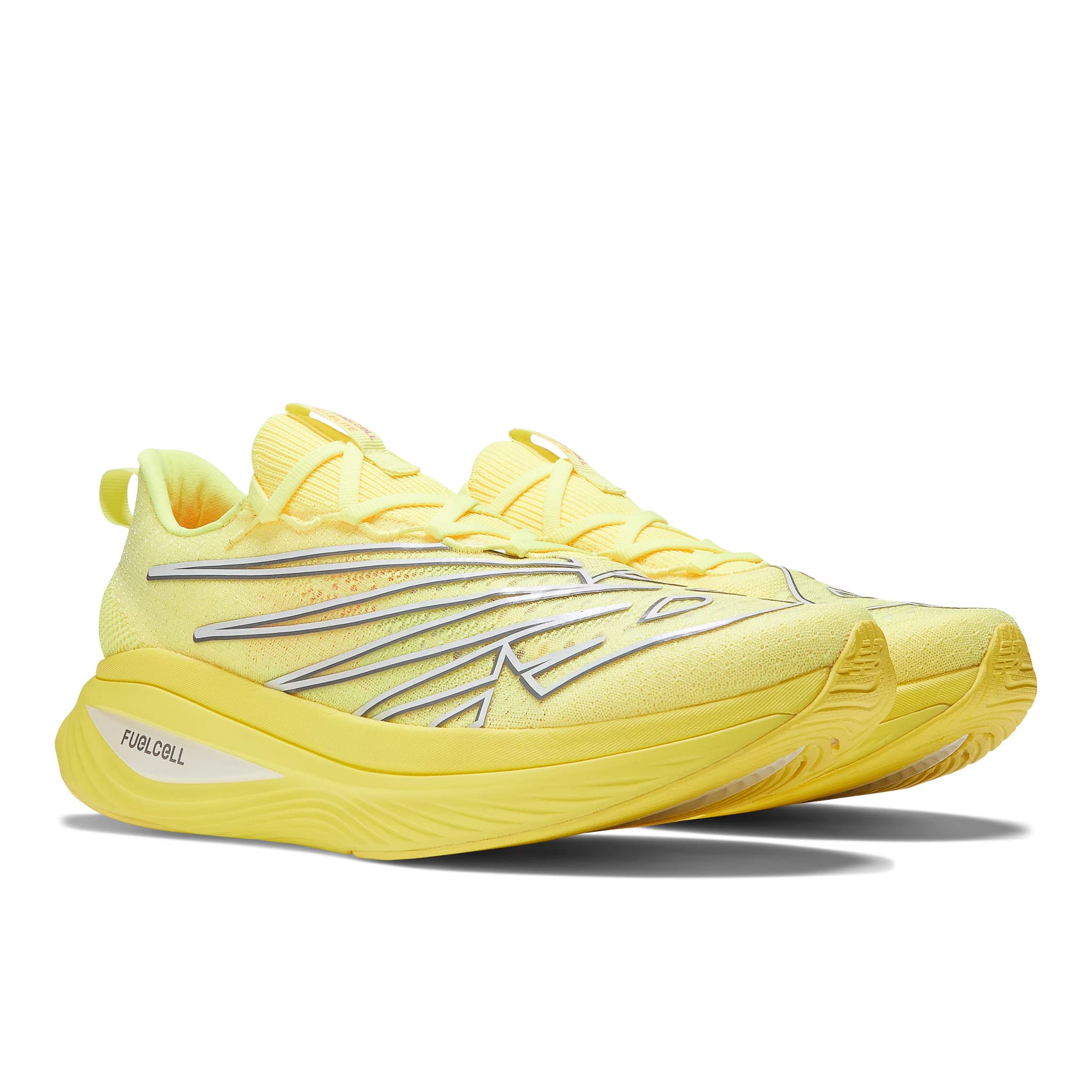 New Balance Men's FuelCell SuperComp Elite v3 Running Shoe, Cosmic Pineapple/White Iridescent, 11.5 Medium