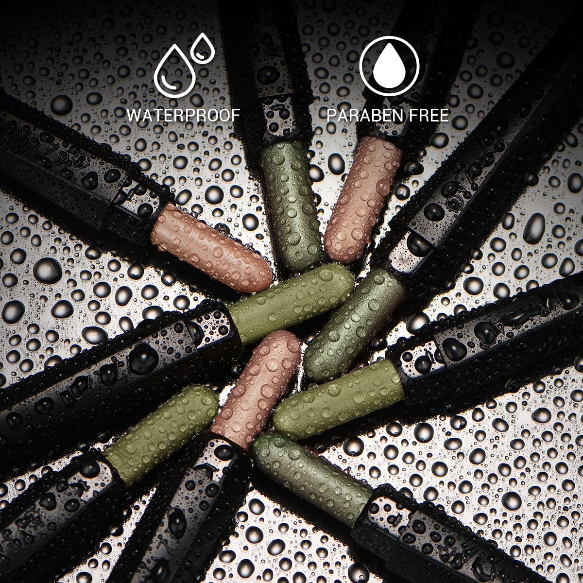LUXAZA 3PCS Eyeshadow Stick, Metallic And Green Eye shadow Sticks Pencil Crayon,Eye Brightener Stick Makeup with Crease-proof Formula