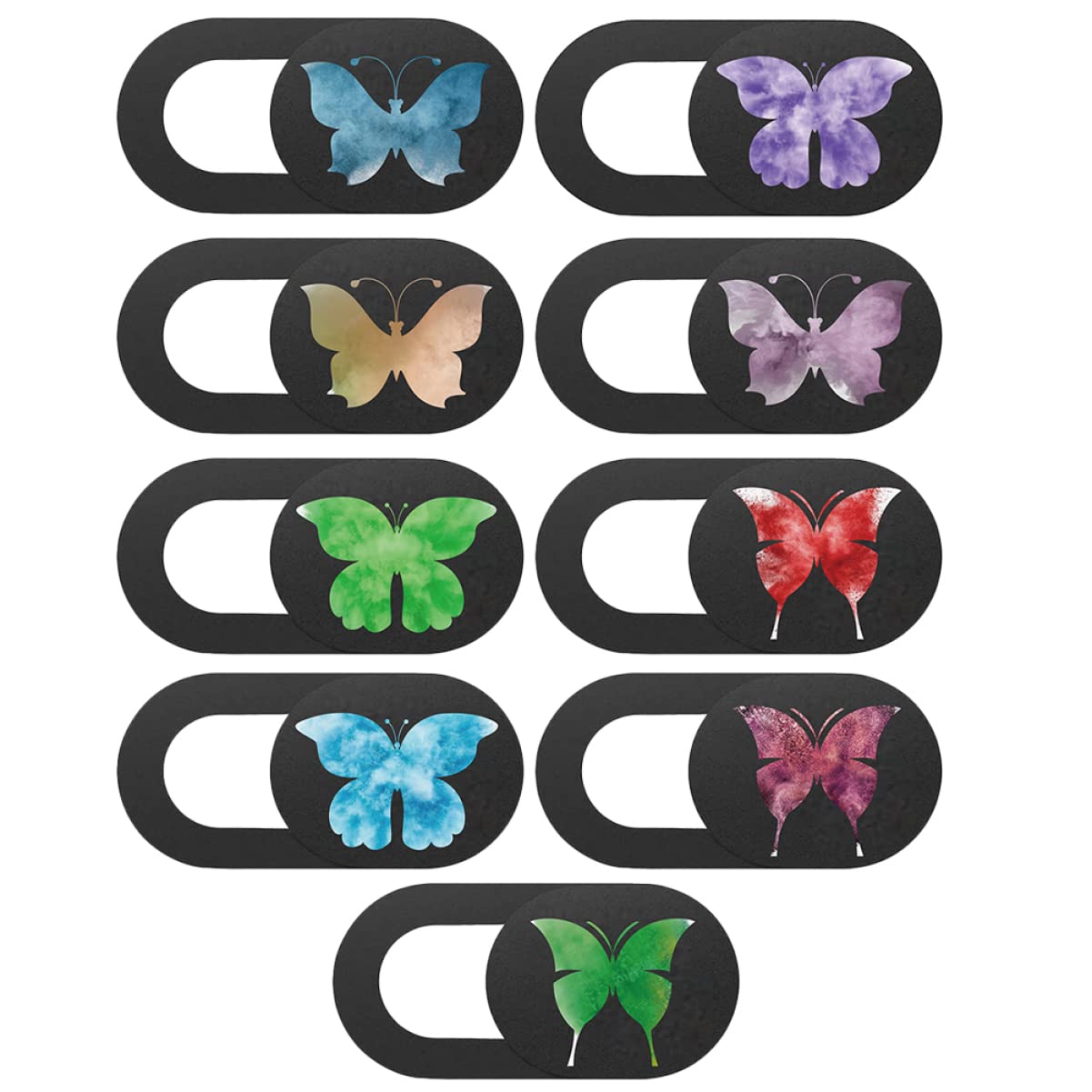 SOLUSTRE Tableta 27 pcs Butterflies for Tablet Computer Blocker Visual Design Pad Web Phone and Slider Laptop Pattern Privacy Cover Smartphone Webcam Camera Plastic Computer Tablet