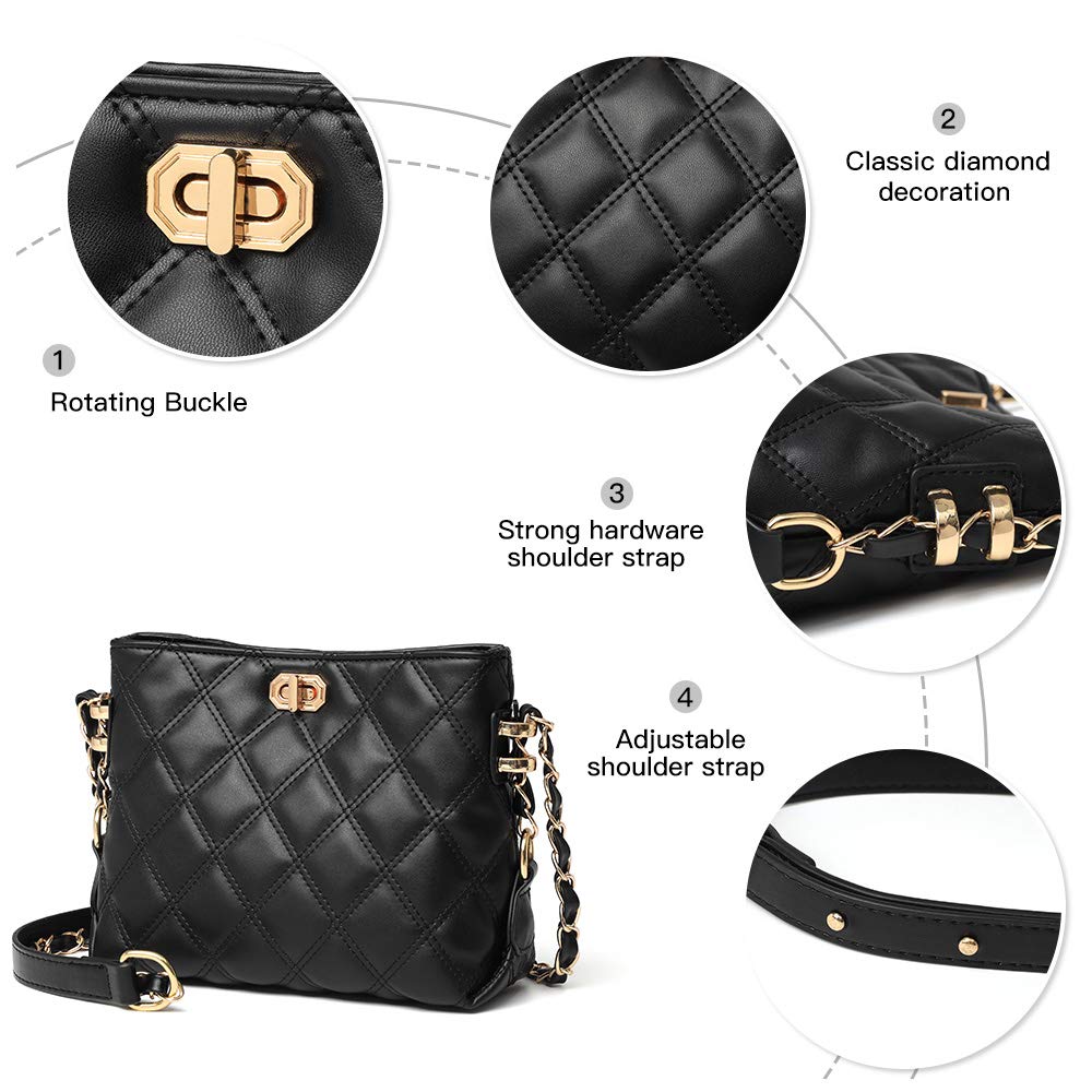 Small Crossbody Bags for Women Purses & Mini Backpack for Women with Cute Pompom