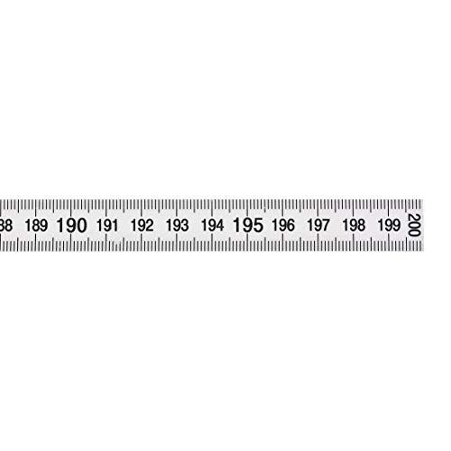 uxcell Folding Ruler 2 Meters 10 Fold Metric Measuring Tool ABS for Woodworking Engineer White
