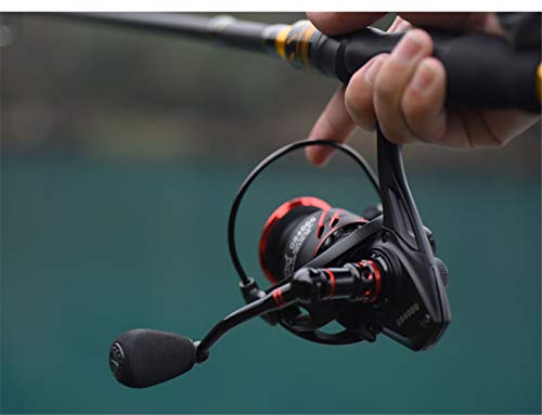 LLJPYX7L Light Fishing Reel, Item Solid Material, not Easy to Break, 13 Stainless Steel Bearings, high Power Smooth Fishing Reel (Color : 6000)