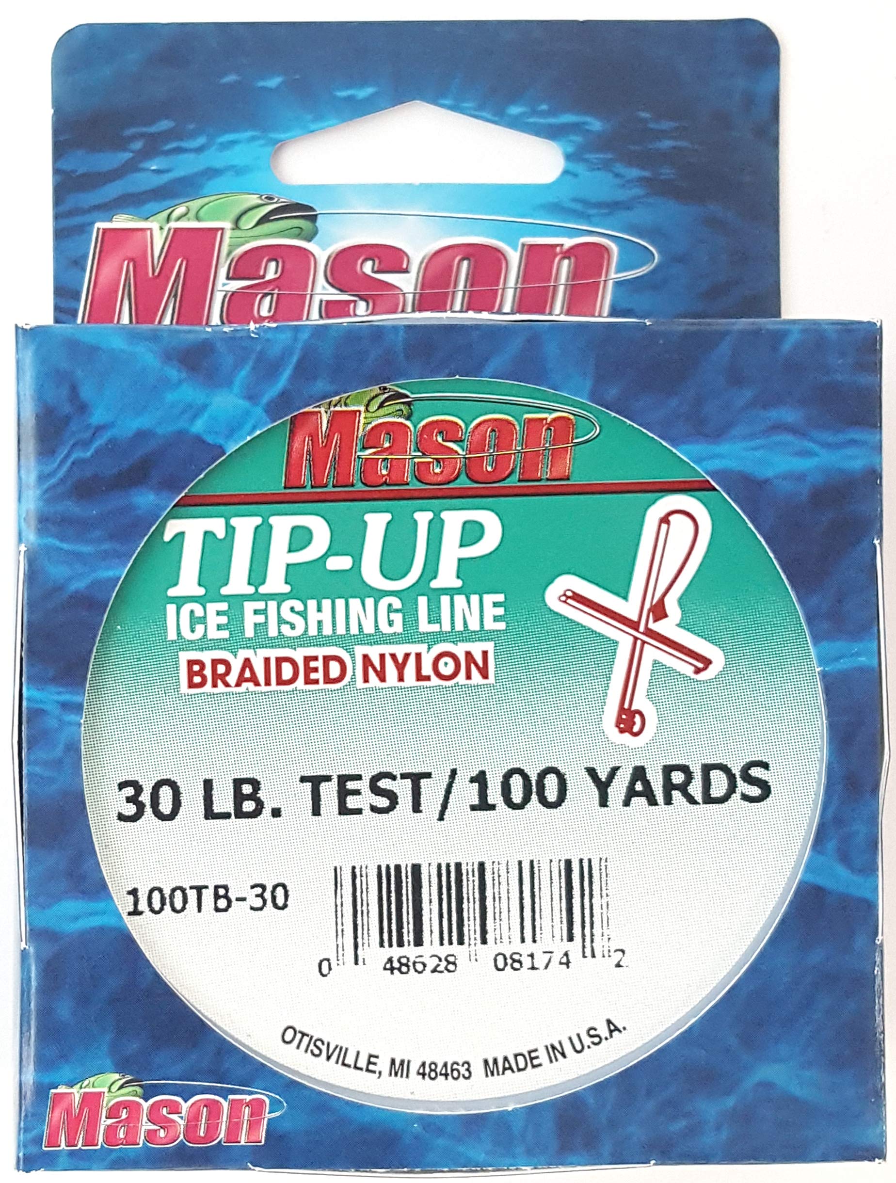 Mason Tackle Company 100 Yards 30 Pound Braided Tip Up Line Black