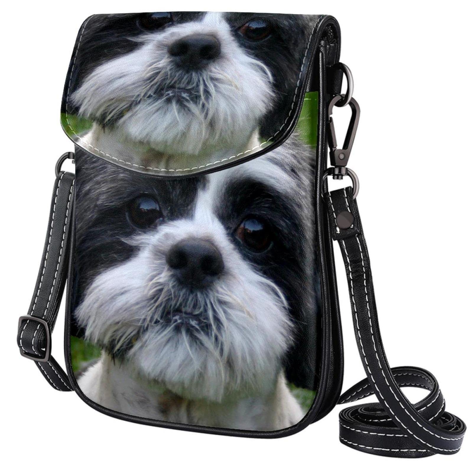 Small Crossbody Cell Phone Purse Wallet for Women Shih Tzu Dog Puppy