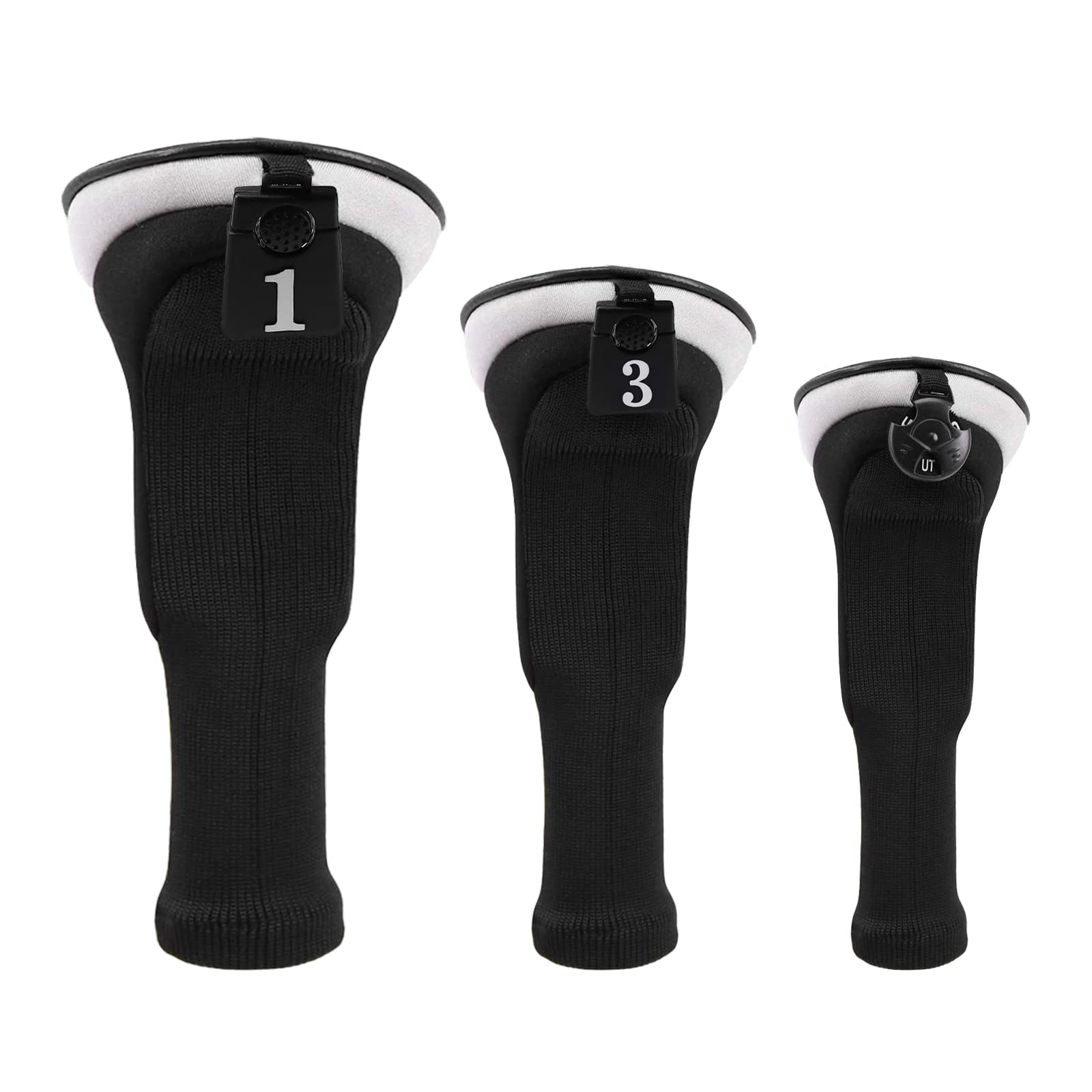 Lightweight Mesh Golf Driver Headcovers Big Teeth Golf Fairway Wood Hybird Head Covers Club Protecter for Taylormade Ping Anser Titleist (Fairway Cover Blue)