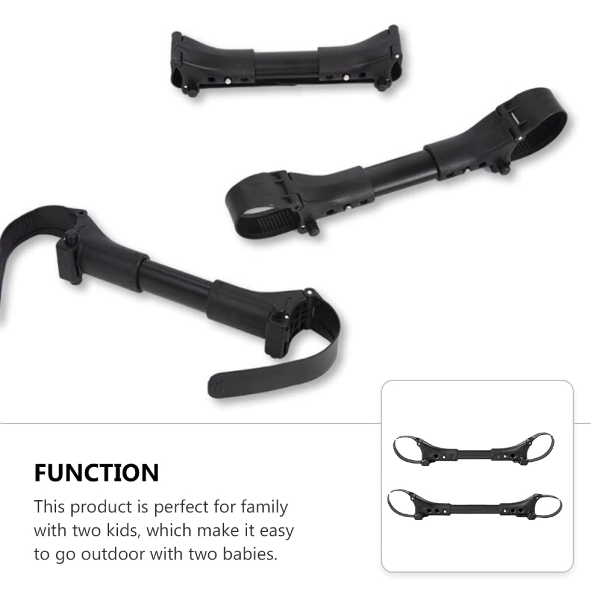 Toddmomy 2pcs Stroller Two Babies Professional Connector A Connectors Baby Outdoor Aluminum Accessory Prams Single Become for Double Ster Use Universal Sters Twin