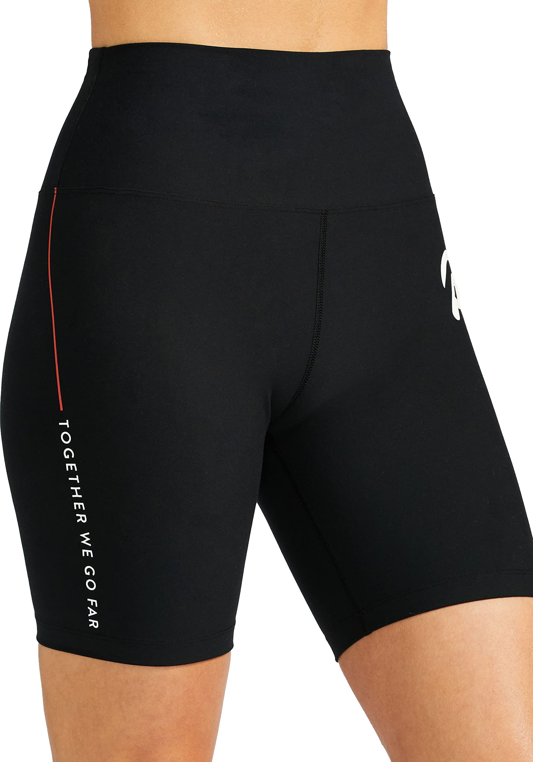 Peloton Women's Standard Cadent 7" Short, Black P Logo, Large