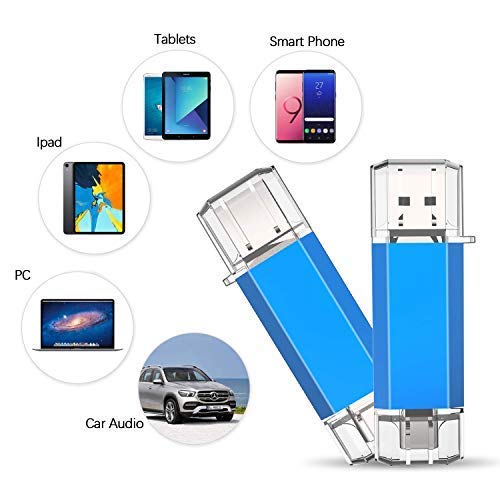 KOOTION USB C Flash Drive 64 GB 2 in 1 USB 3.0 + USB Type C Thumb Drive High Speed up to 90 MB/s Dual OTG Thumb Drive USB Stick for Samsung, Huawei, MacBook, Chromebook Pixel etc.