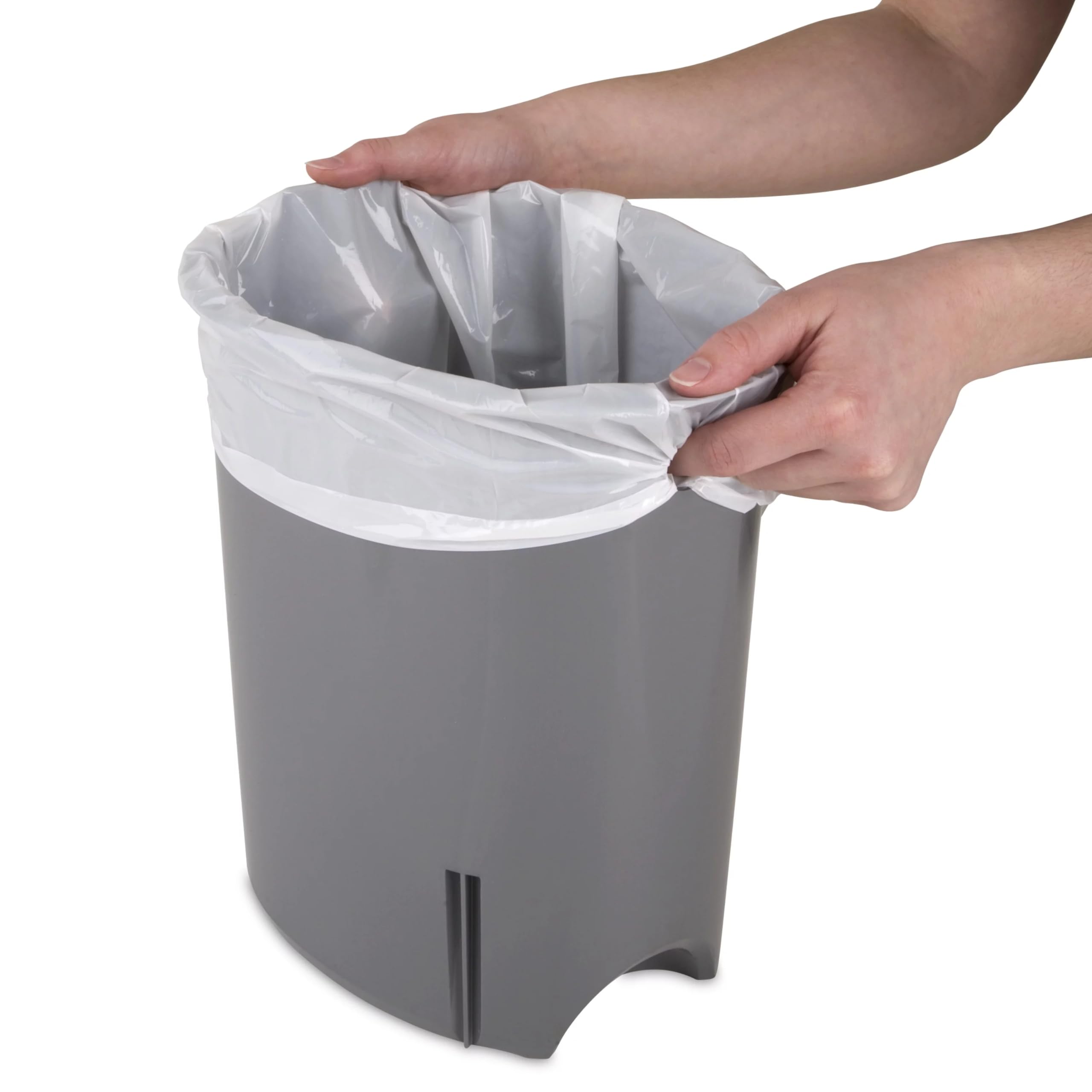 YLMZA 2.6 Gal. Wastebasket Plastic，Ideal for use in The Kitchen, Bathroom, Bedroom, Dorm Room (Black)