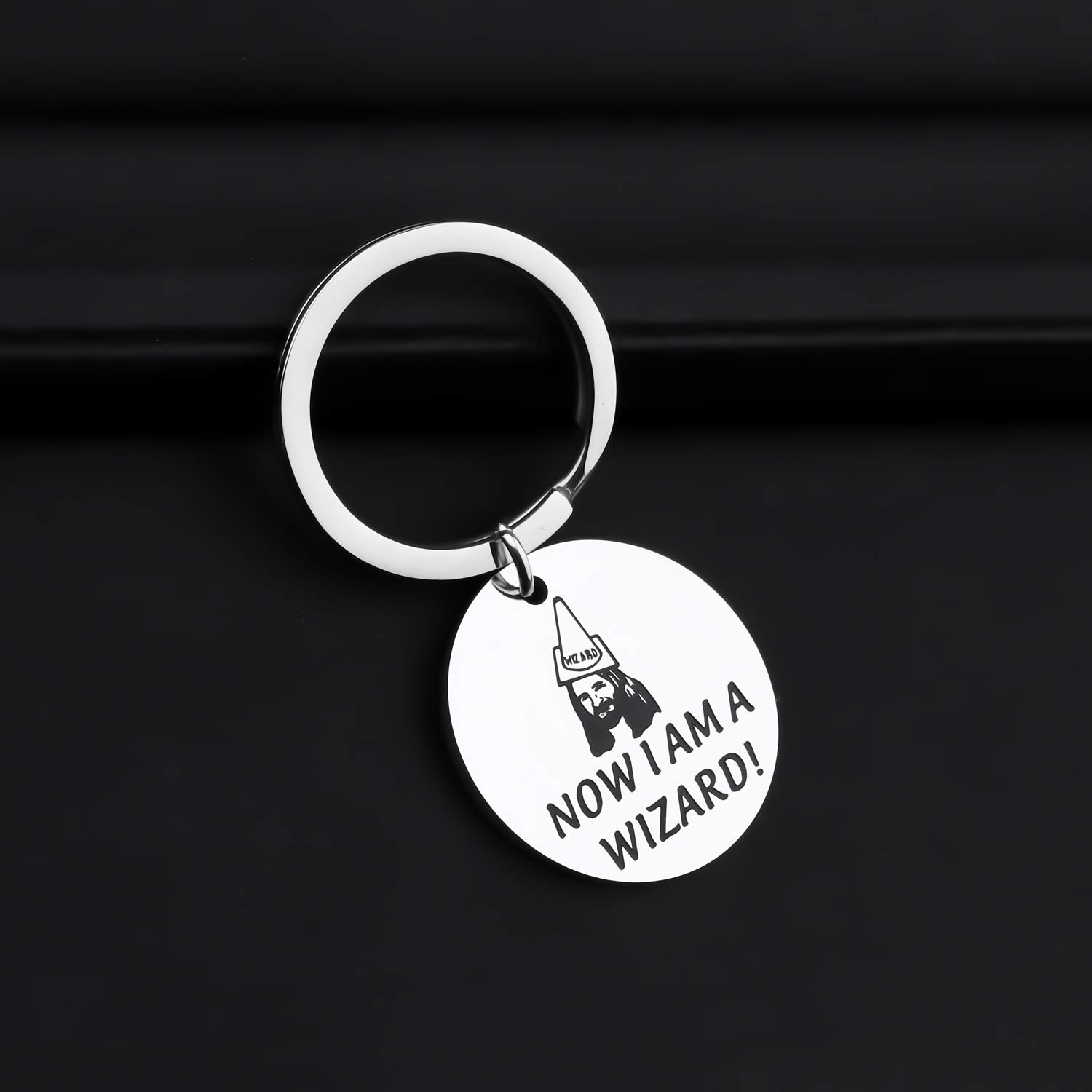 Lywjyb Birdgot What We Do in The Shadows Nandor Gift What We Do in The Shadows Inspired Gift Now I Am A Wizard Keychain (Nandor wizard ky)