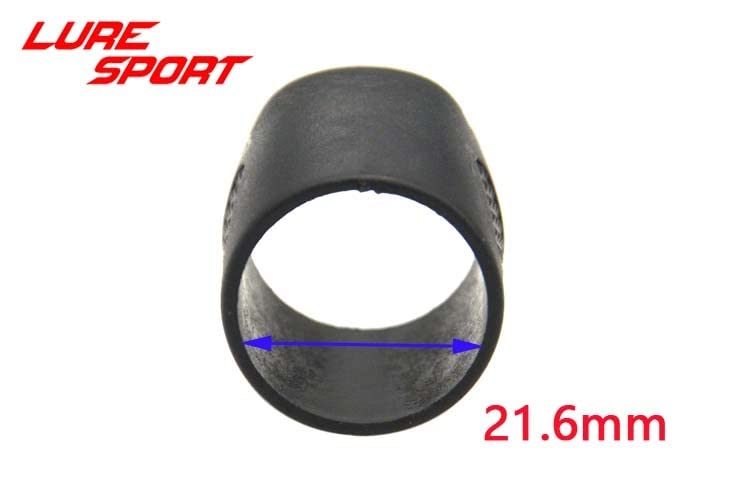 LureSport 18pcs Graphite Slip Rings Reel Seat Hoods for Ice Fishing Rod Building Component Repair Rod DIY Accessory