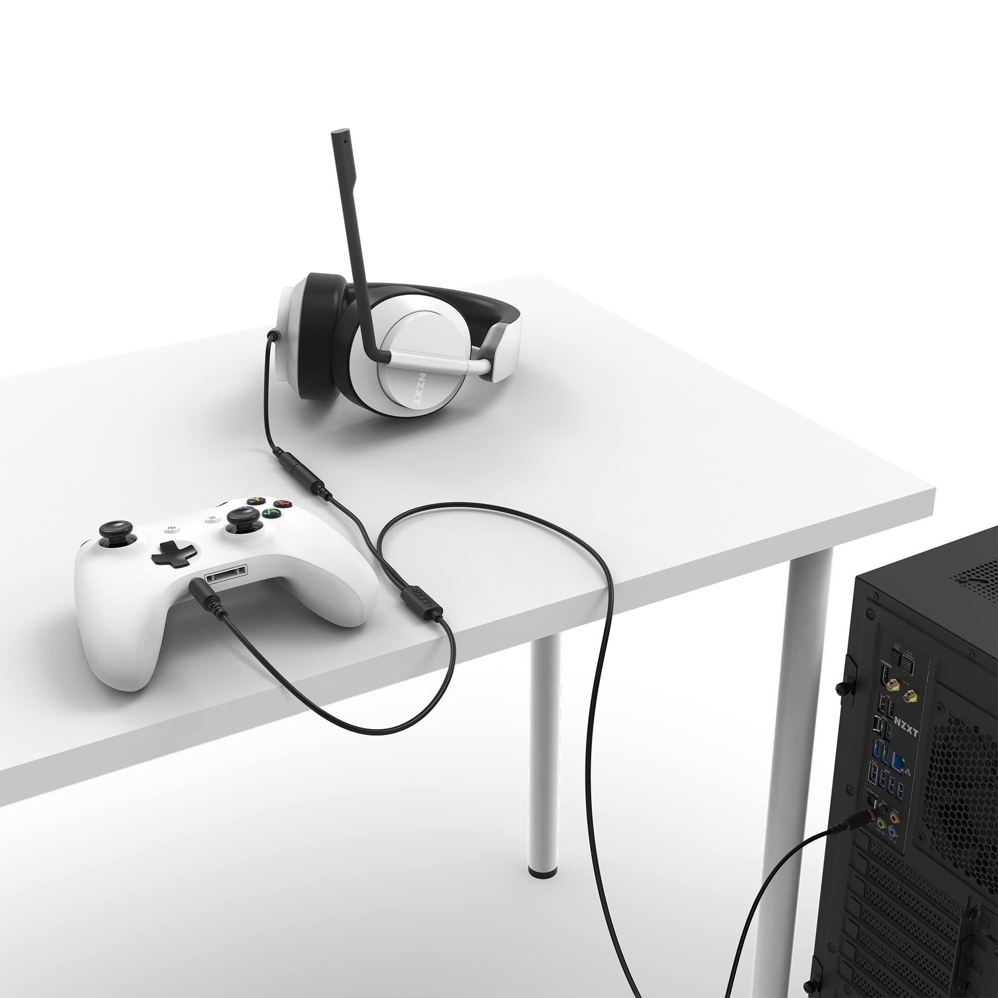 NZXT Cable Chat - ST-ACCC1-WW - 2.0 Audio Cable - Streaming Console Audio - 2 Meters Cable Length - PC/PS5/Xbox Compatible