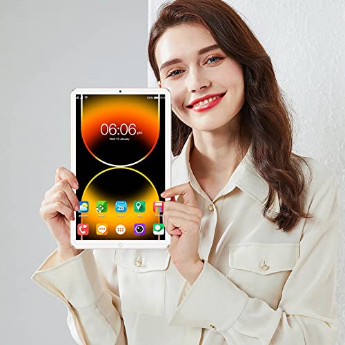Upgrade 10.1-inch Tablet Computer 10 Core Android Ultra-Thin High-Definition Screen Learning Game Video Office Tablet Supports Double SIM Communication Function