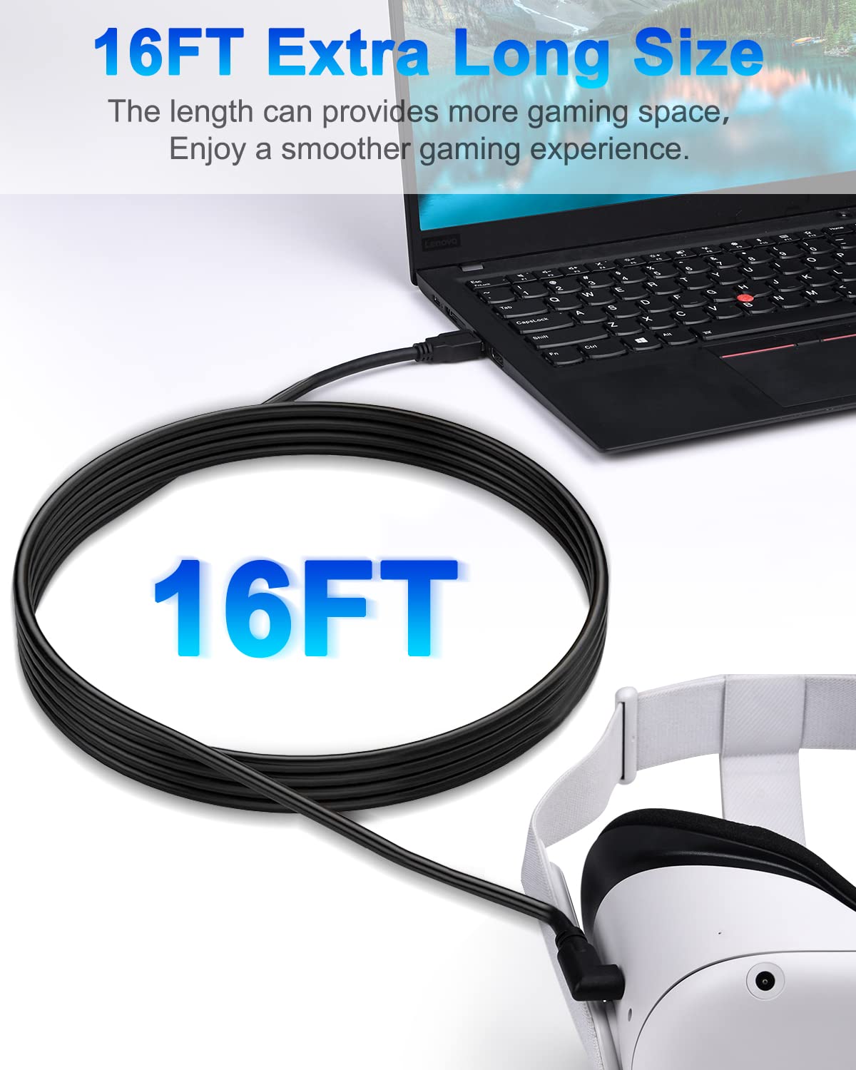 TechKen M3 Pro Elite Head Strap with Battery Pack for Quest 2 | LARGER 8000mah Power Bank | Magnetic Suction Battery for Quest 2 Head Strap VR Accessories