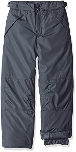 LONDON FOG Boys' Big Classic Heavyweight Snow Pant, Real Grey, 18/20