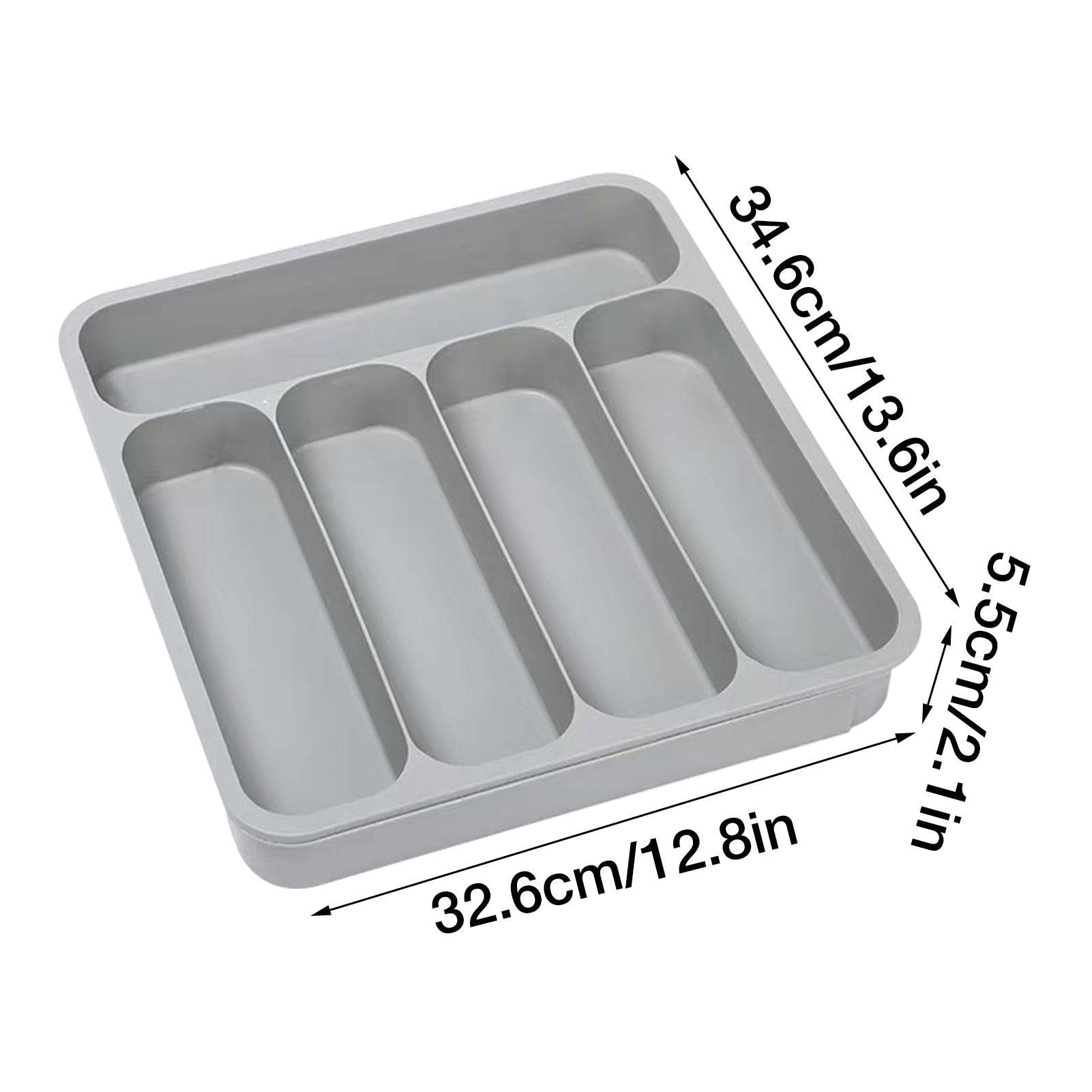 MODGAL Silverware Organizer,Silverware Drawer Organizer Flatware Organization Holder - 6 Slots Flatware Organizer Expandable, Silverware Tray for Efficient Spoon, Fork, Chopsticks Storage
