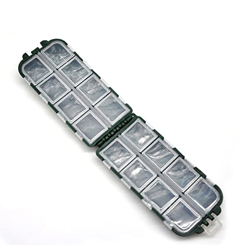 RORUN Portable Tool Box Compartments Mini Fishing Tackle Box Fish Lures Hooks Baits Plastic Storage Holder Square Case Fishing Accessories