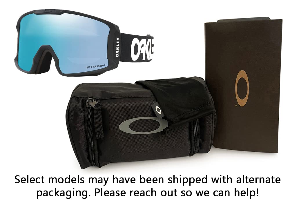Oakley Line Miner L OO7070 Black Blaze/Przm Torch Iridium Ski Goggles For Men For Women + BUNDLE with Designer iWear Eyewear Kit