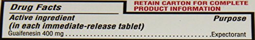 Kirkland Signature Mucus Relief Chest Guaifenesin 400 mg Expectorant - 200 Immediate Release Tablets