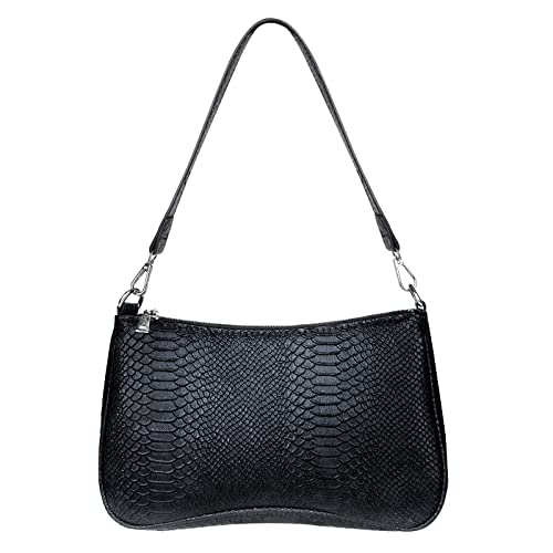 Shoulder Bags for Women, Retro Classic Clutch Small Shoulder Handbag With Widened houlder Strap and Zipper