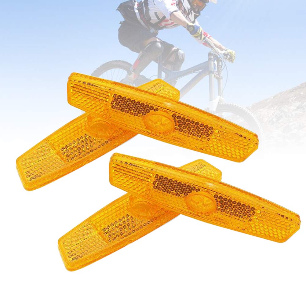 LIOOBO 4Pcs Bike Wheel Safety Warning Reflector Bicycle Wheel Spoke Light for Night Riding