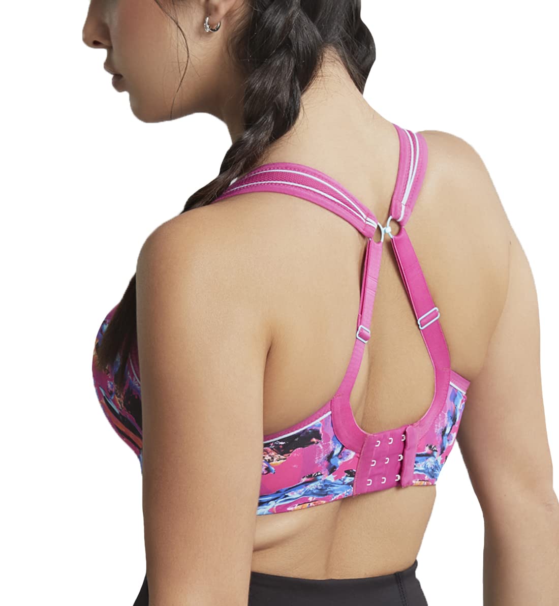 Panache Women's High Impact Underwire Sports Bra, Abstract Orchid, 32E