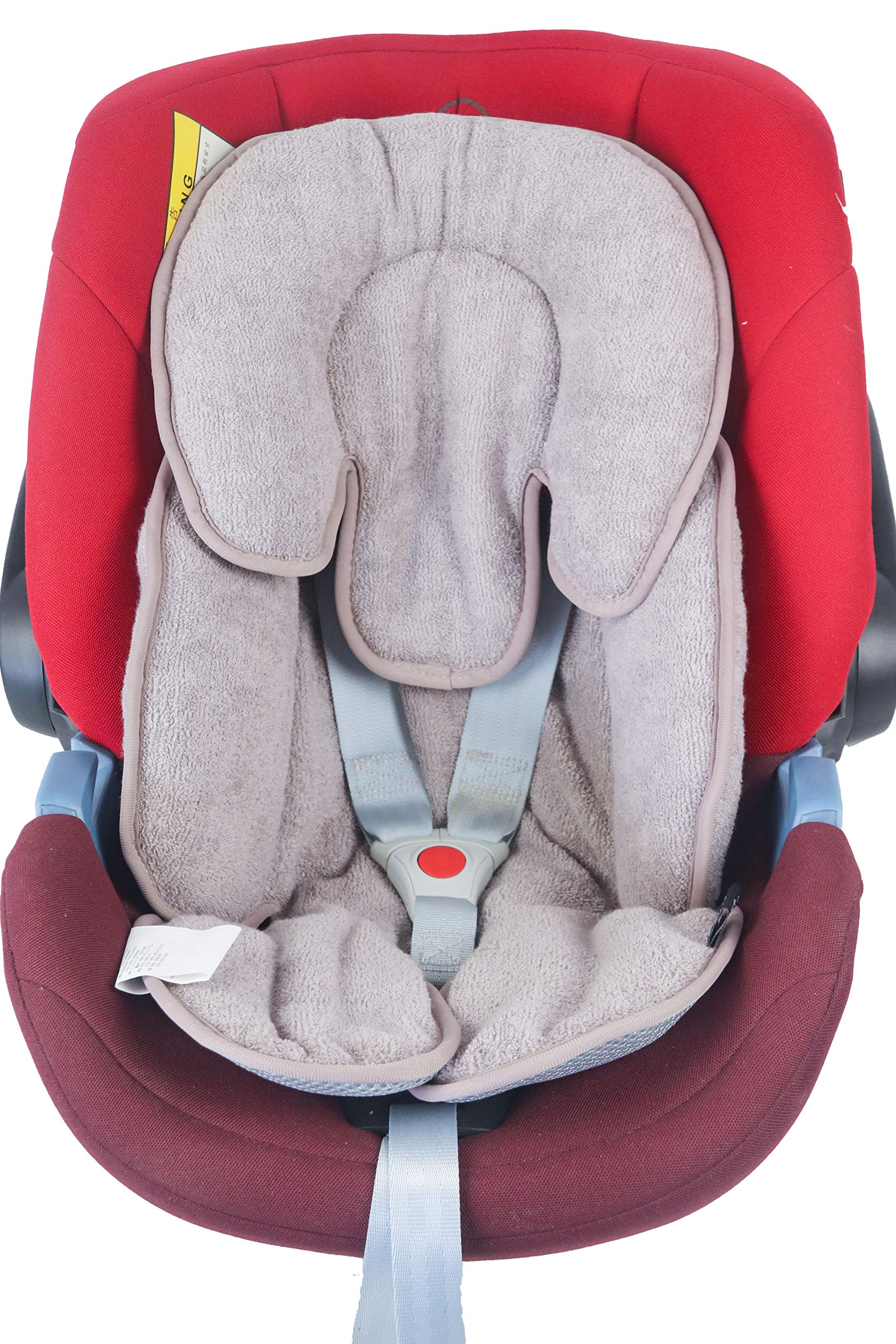 Long-Ci Baby&Toddler Head Support Reversible with Neck Body Pad for Car Seats,Strollers&Bouncers Grey